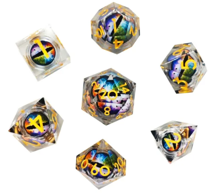 Sharp Edge Eyeball Dice: Chromatic Eye – Table Top Cafe